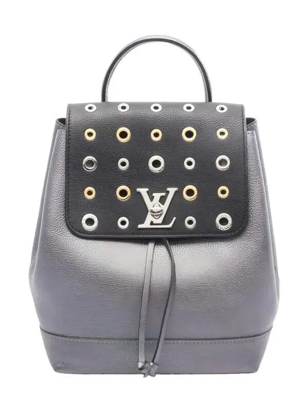 LOUIS VUITTON 2016 Lockme Studded Backpack - Grey