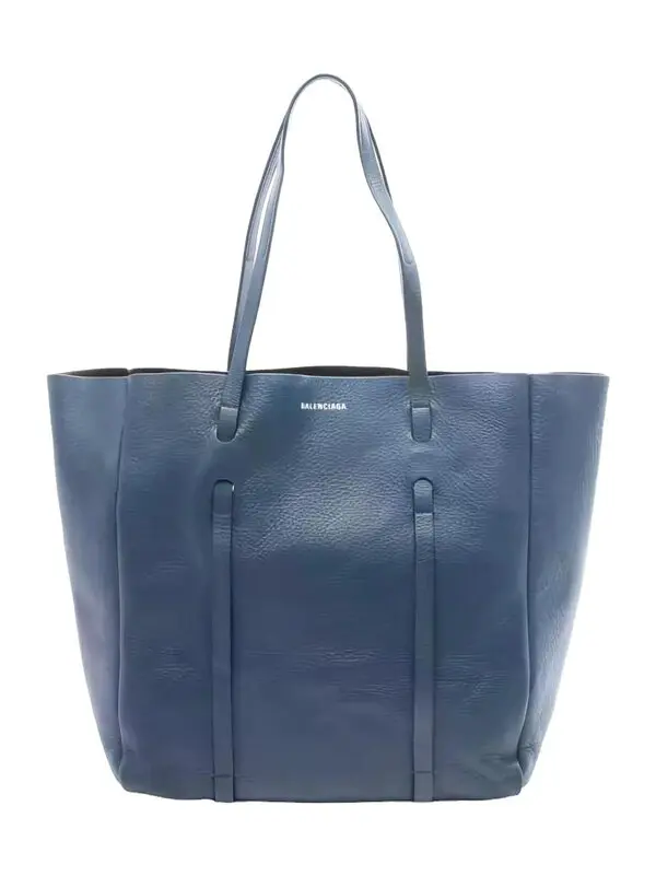 Balenciaga 2000s Leather Tote Bag - Blue