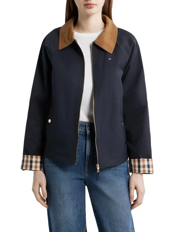 Tommy Hilfiger Zip-up Barn Jacket - Dark Navy