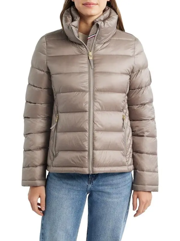 Tommy Hilfiger Packable Puffer Jacket - Dk Taupe