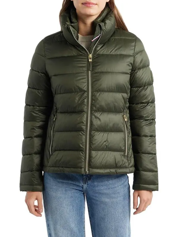 Tommy Hilfiger Packable Puffer Jacket - Olive