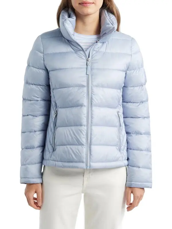 Tommy Hilfiger Packable Puffer Jacket - Silver Smoke