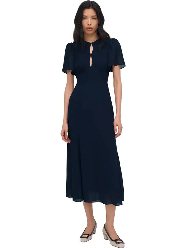 REFORMATION Corynn Midi Dress - Blue