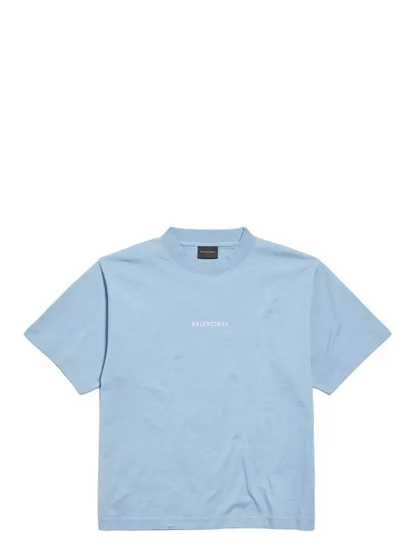 Balenciaga Back Medium Fit T-shirt - Blue