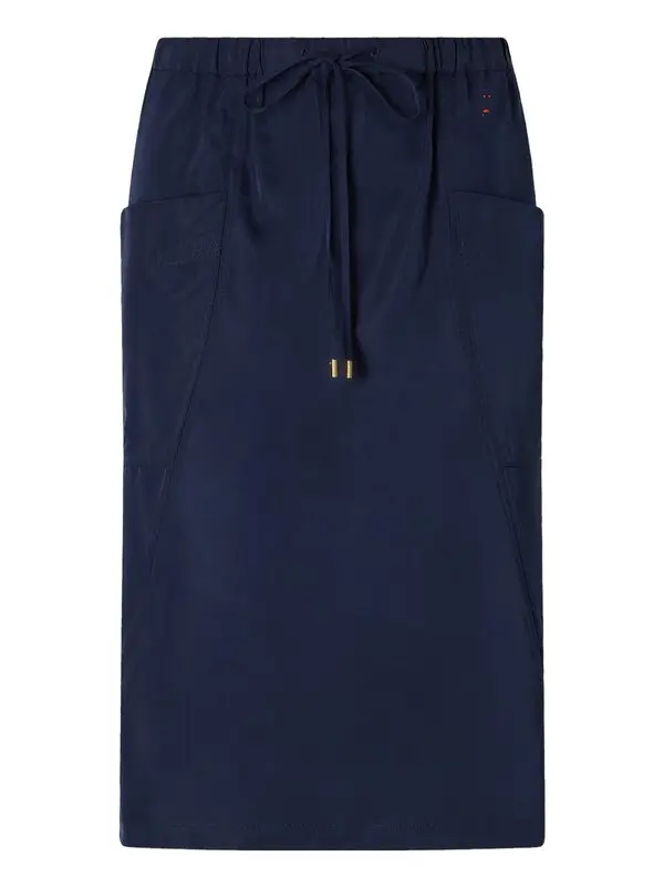 Alaïa Column Shell Skirt - Blue
