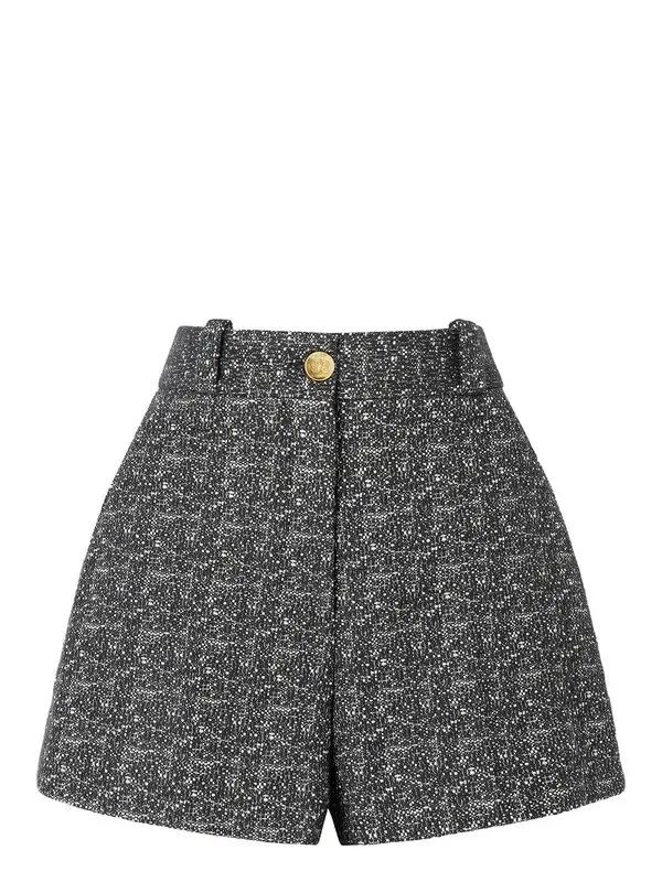 BLAZÉ MILANO Cotton-blend Tweed Tailored Shorts - Gray