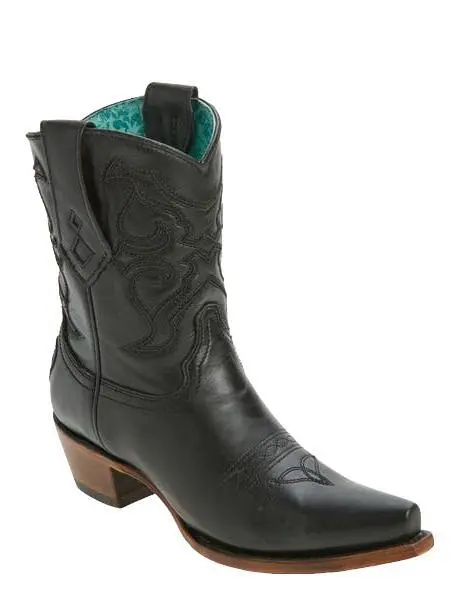 CORRAL Embroidered Western Boots - Black