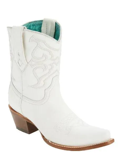 CORRAL Embroidered Western Boots - White