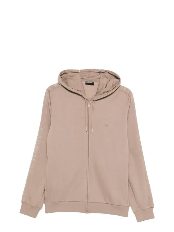 Emporio Armani Cotton-blend Loungewear Hoodie - Grey