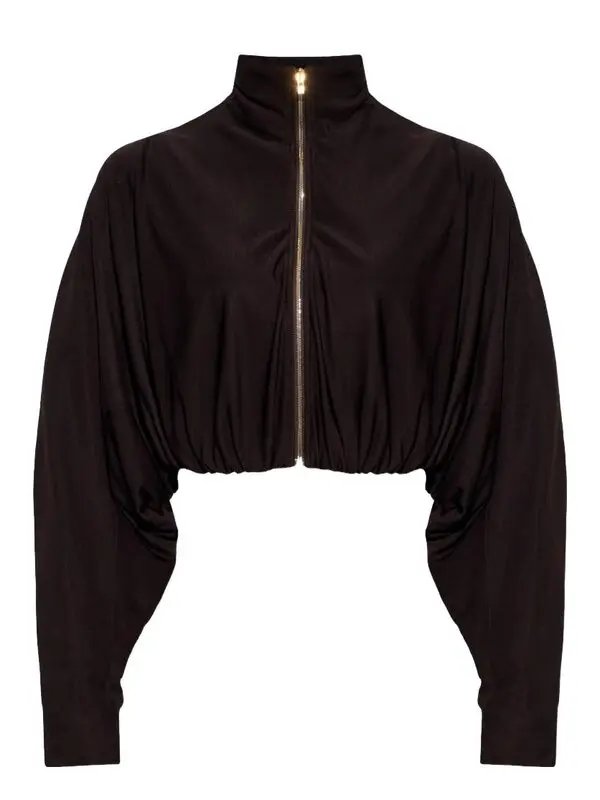 Alaïa Draped Jacket - Brown