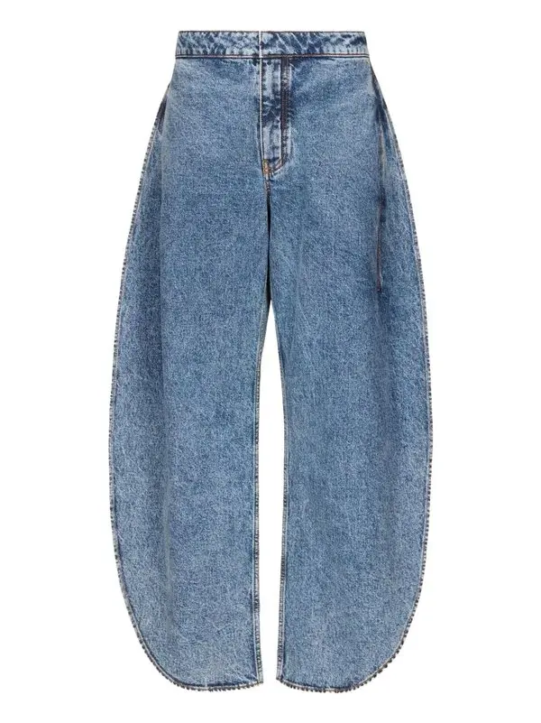 Alaïa Petal Denim Jeans - Sky Blue