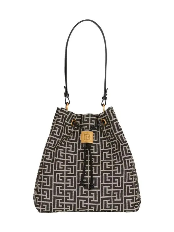 Balmain Sync Monogram Backpack - White