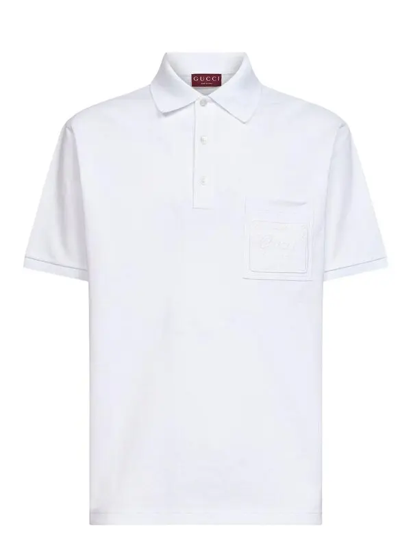 Gucci Cotton Polo Shirt - White