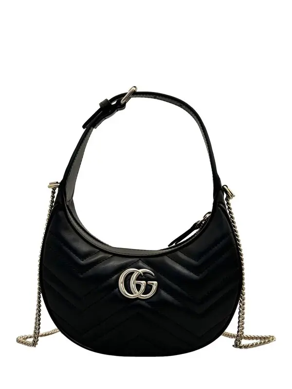 Gucci Gg Marmont Leather Mini Bag - Black