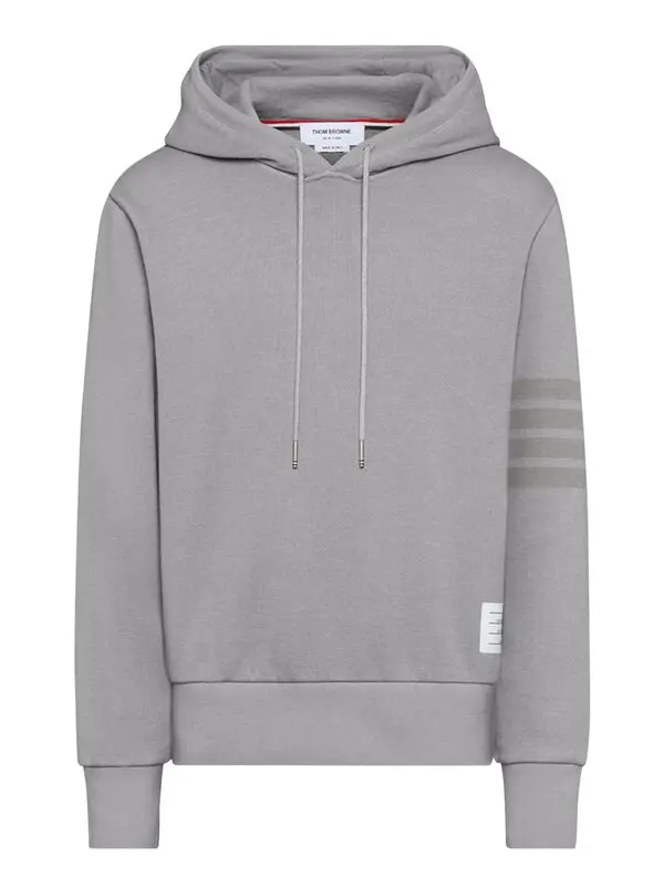 Thom Browne 4 Bar Overdyed Hoodie - Grey