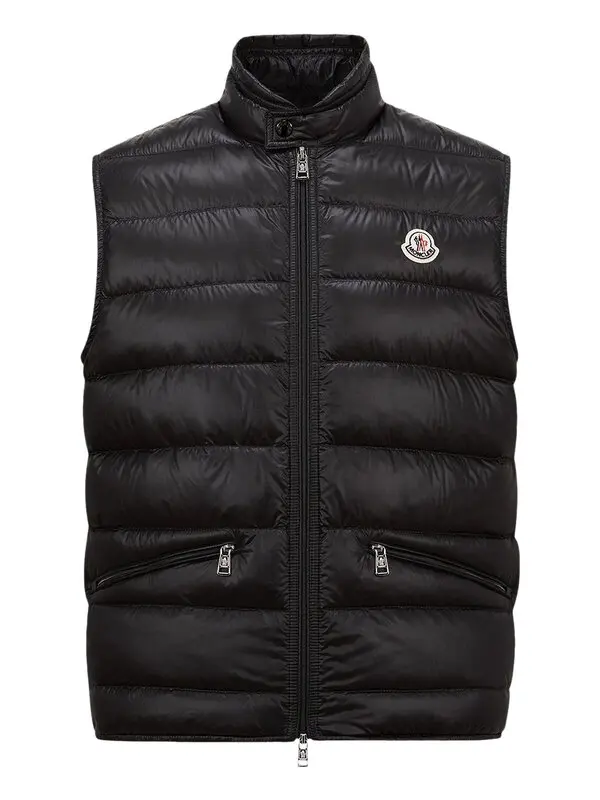 Moncler Gui Slim Fit Vest - Black