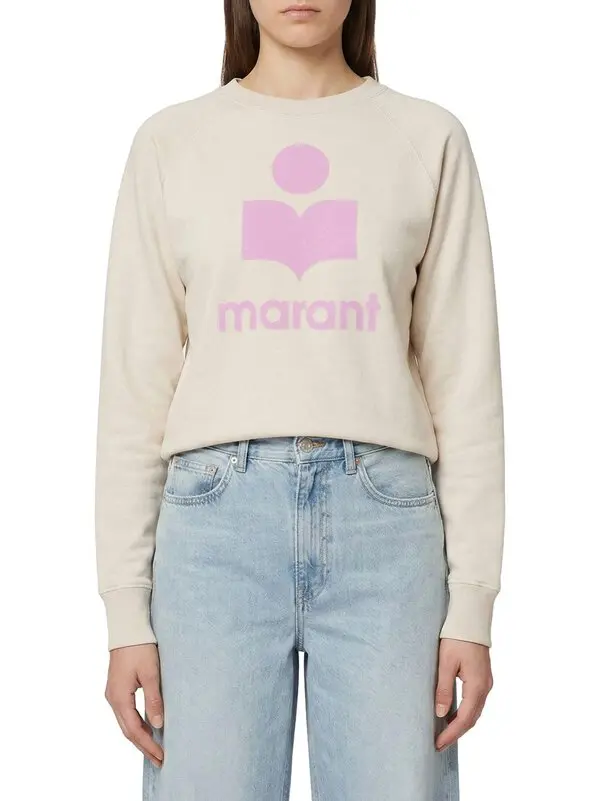 Isabel Marant Long Sleeve Sweatshirt - Beige