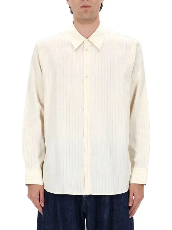 Studio Nicholson Striped Cotton Shirt - Ivory