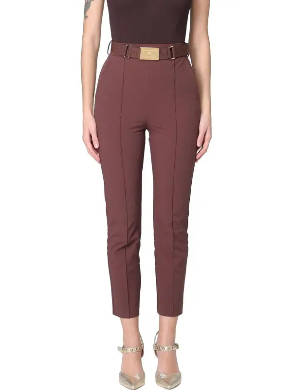 Elisabetta Franchi Trousers - Brown