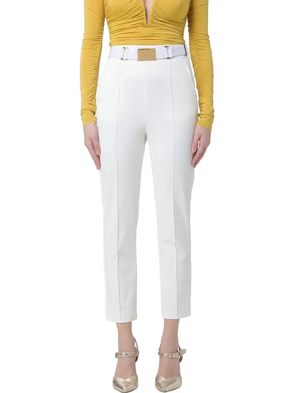 Elisabetta Franchi Trousers - White