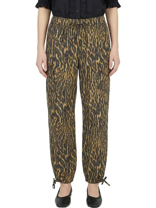 GANNI Printed Pants - Multicolor