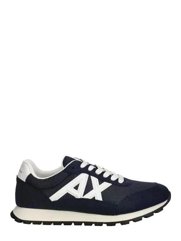 Armani Exchange Logo Detail Sneakers - Blue