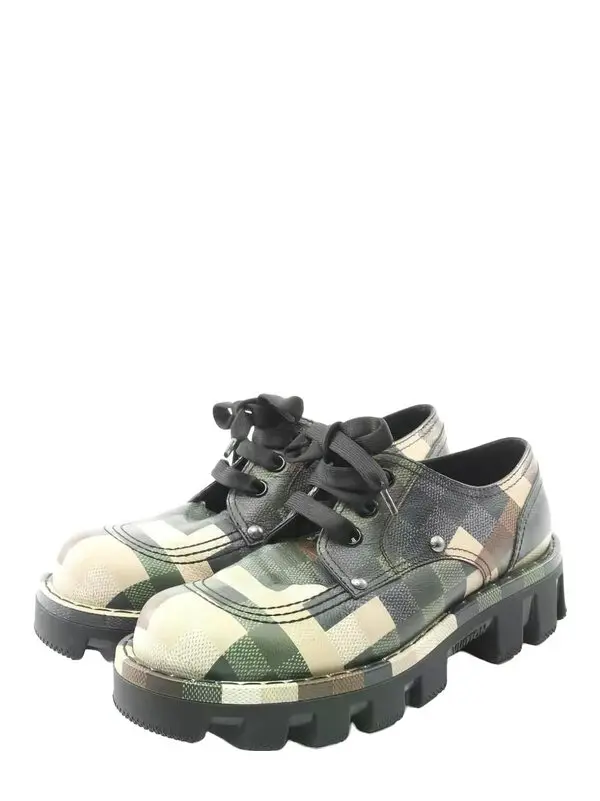 LOUIS VUITTON 2023 Check-pattern Boat Shoes - Neutrals