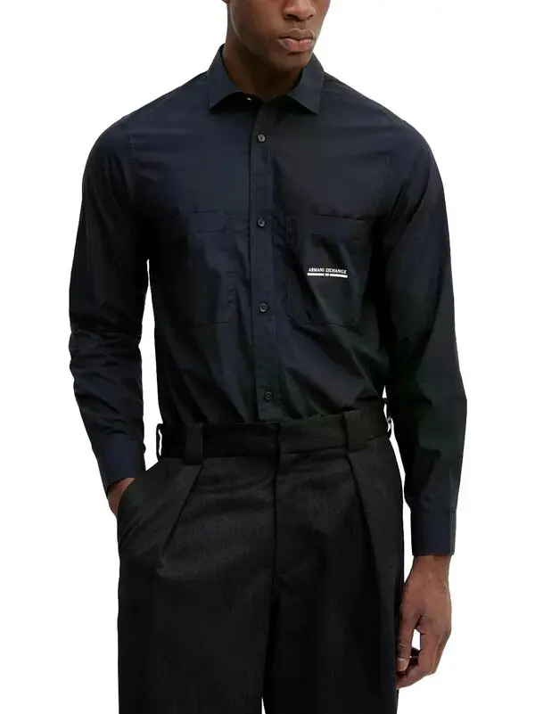 Armani Exchange Pocket Shirt - Blue