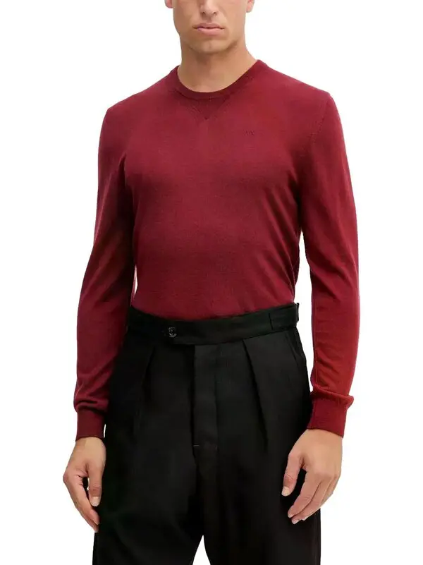 Armani Exchange Crew Neck Sweater - Red
