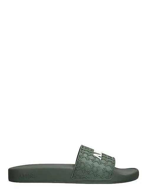 Amiri Ma Quad Rubber Slides - Mid Green