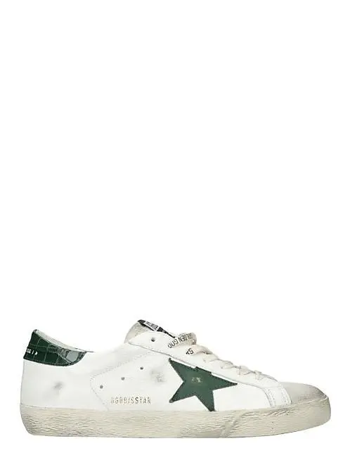 Golden Goose Super-star Leather Trainers - Green Oth