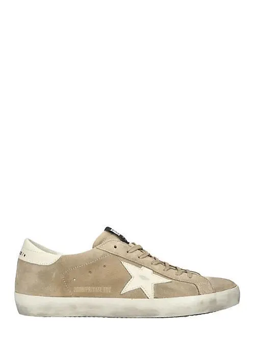 Golden Goose Super-star Suede Trainers - Beige