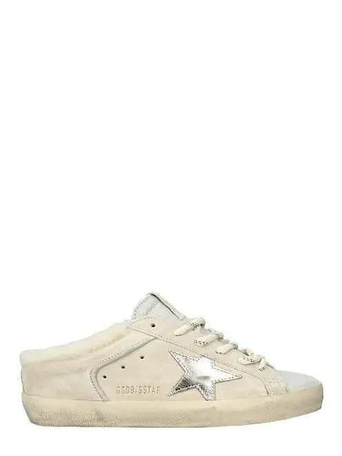 GOLDEN GOOSE Super-star Sabot Suede Trainers - Beige Oth
