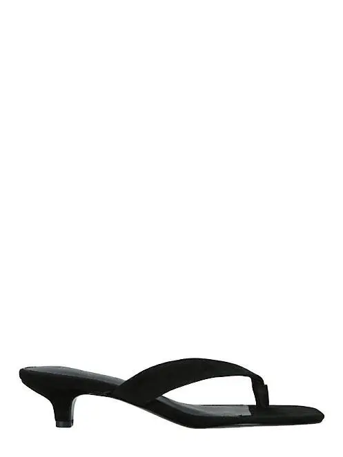 Steve Madden Tracie Suede Heeled Sandals - Black