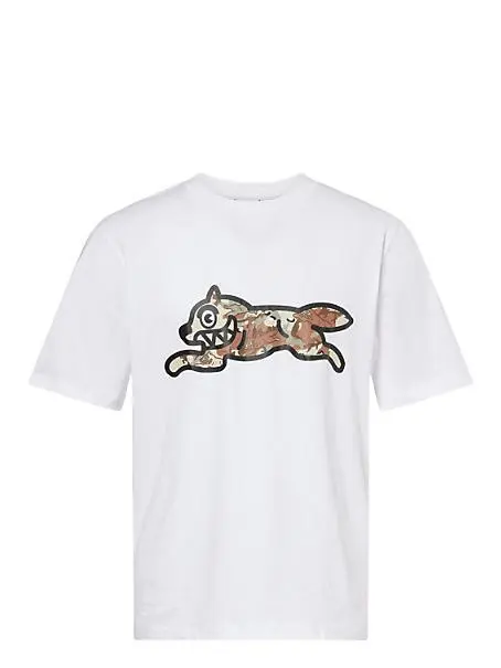 ICECREAM Choc Chip Running Dog Cotton-jersey T-shirt - White