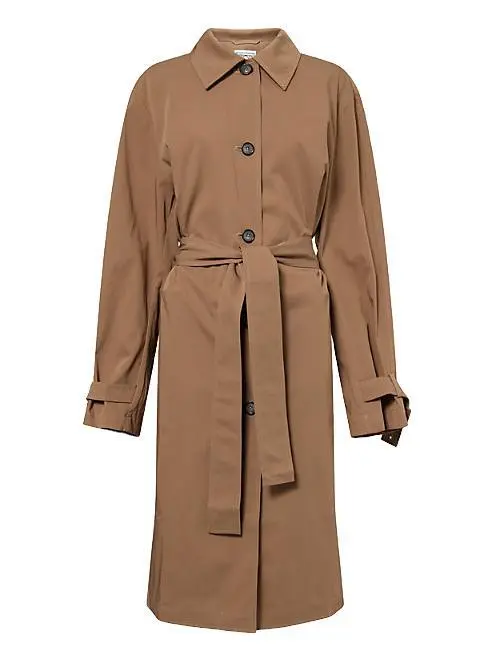 TOTEME Belted Cotton-poplin Trench Coat - Hazel