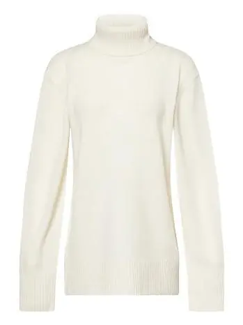 TOTEME Relaxed-fit Turtleneck Cashmere Jumper - Ecru