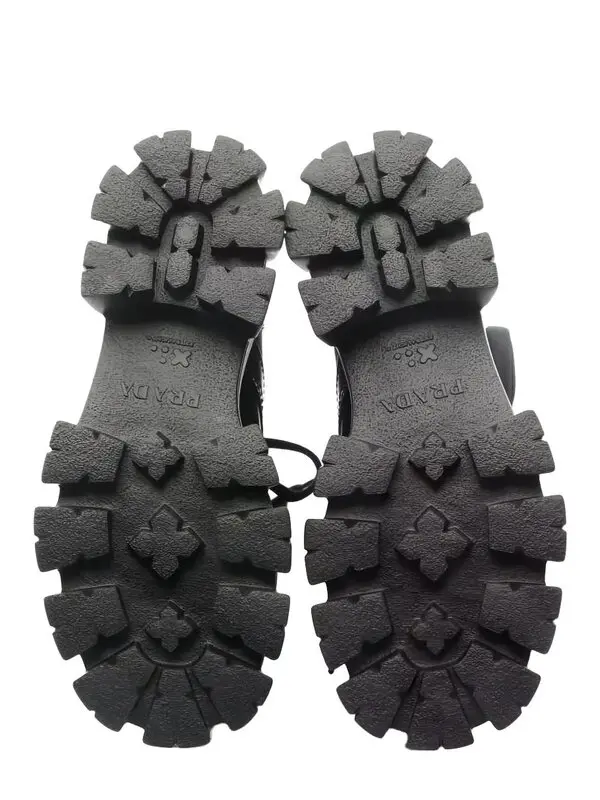 Prada 2010s Monolith Leather Boots - Black