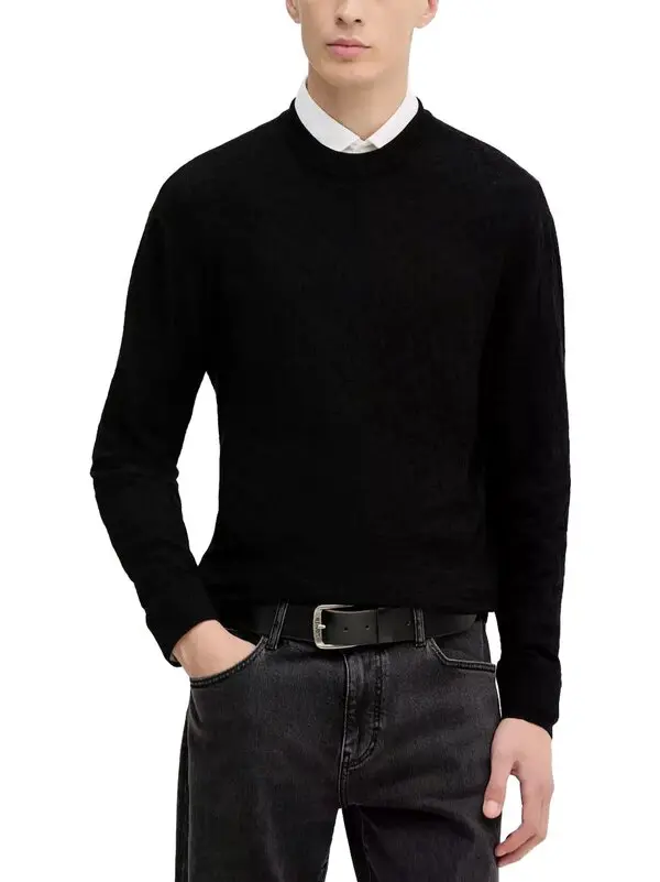 Armani Exchange Crew Neck Sweater - Black