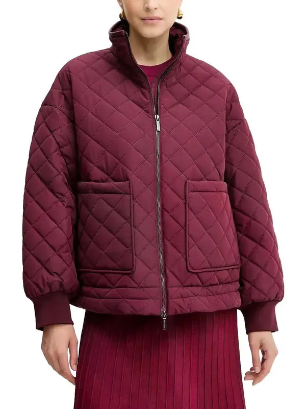 Armani Exchange Quilted Zip-up Jacket - Red