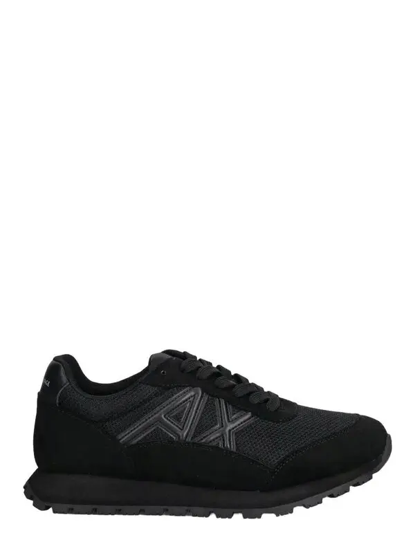 Armani Exchange Logo-detail Sneakers - Black