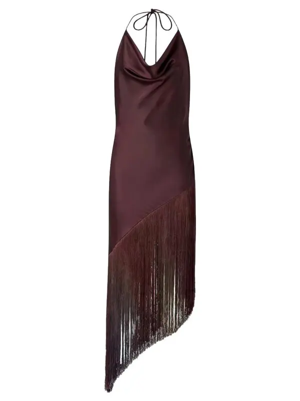 Pinko Fringed Dress - Purple