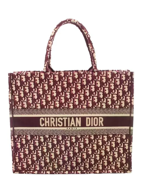 Dior 2010 Oblique Tote Bag - Red