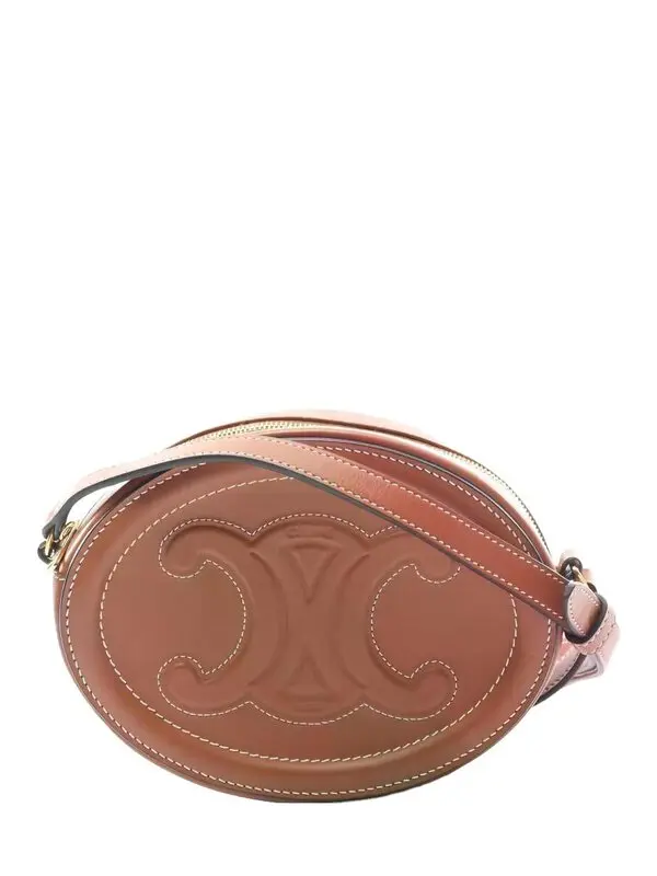 Celine Triomphe Oval Shoulder Bag - Brown