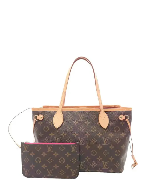 LOUIS VUITTON 2019 Monogram Neverfull Tote Bag - Brown