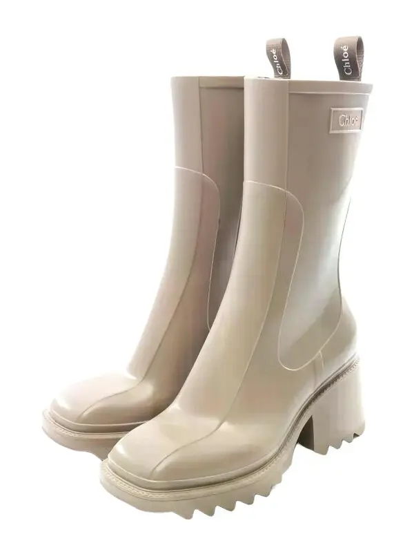 Chloé 10s Betty Rain Boots - Neutrals