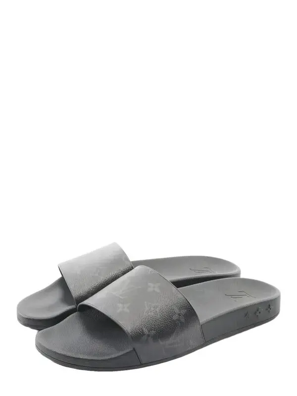LOUIS VUITTON 2021 Monogram Slide Sandals - Black