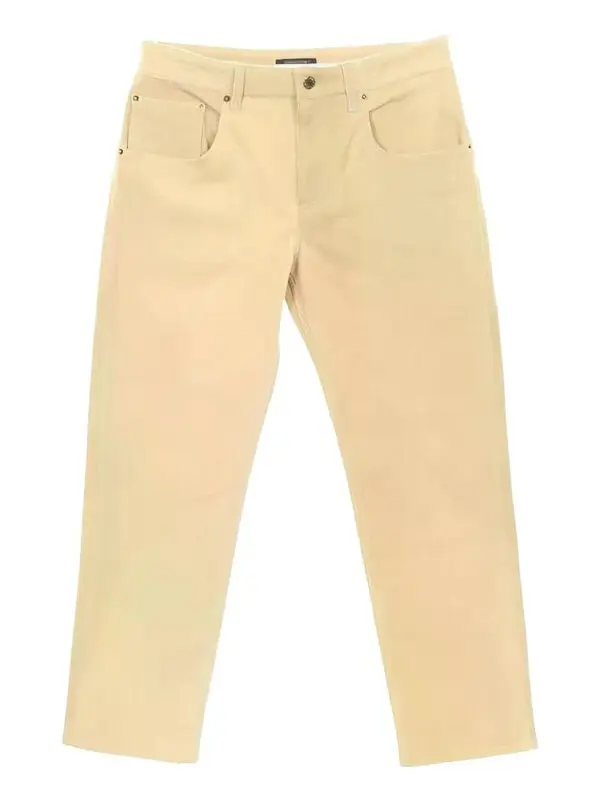 LOUIS VUITTON 2010s Corduroy Cotton Trousers - Neutrals