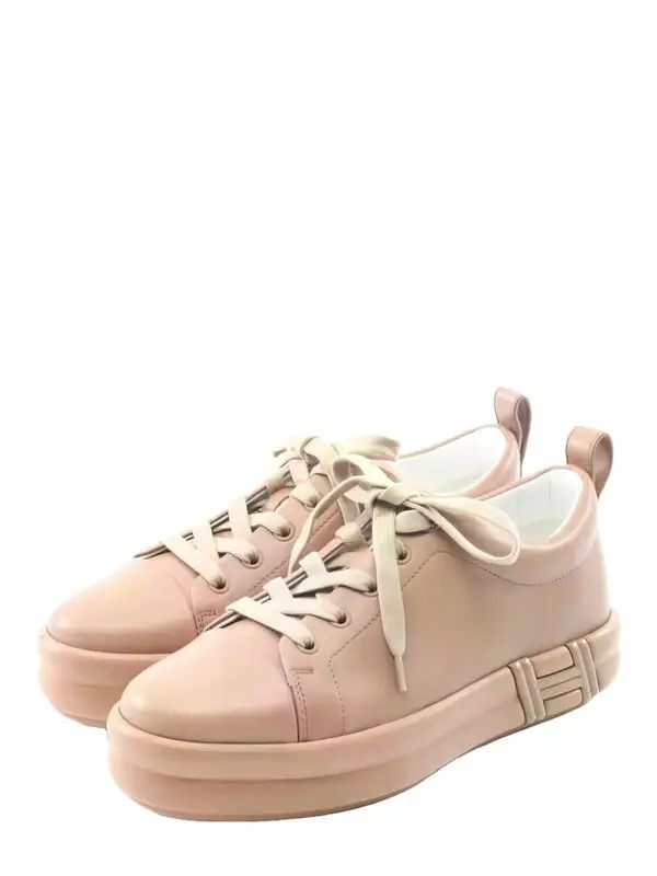Hermès 2010s Happy Leather Sneakers - Brown