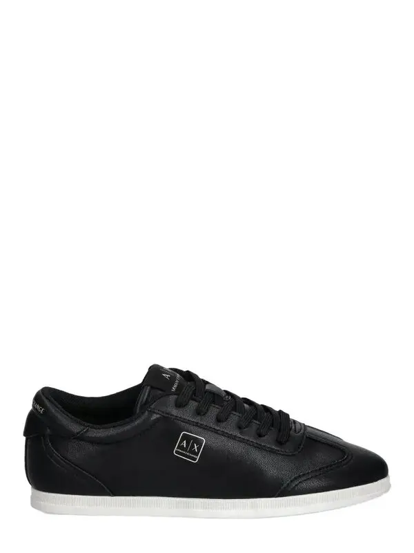 Armani Exchange Logo-detail Sneakers - Black